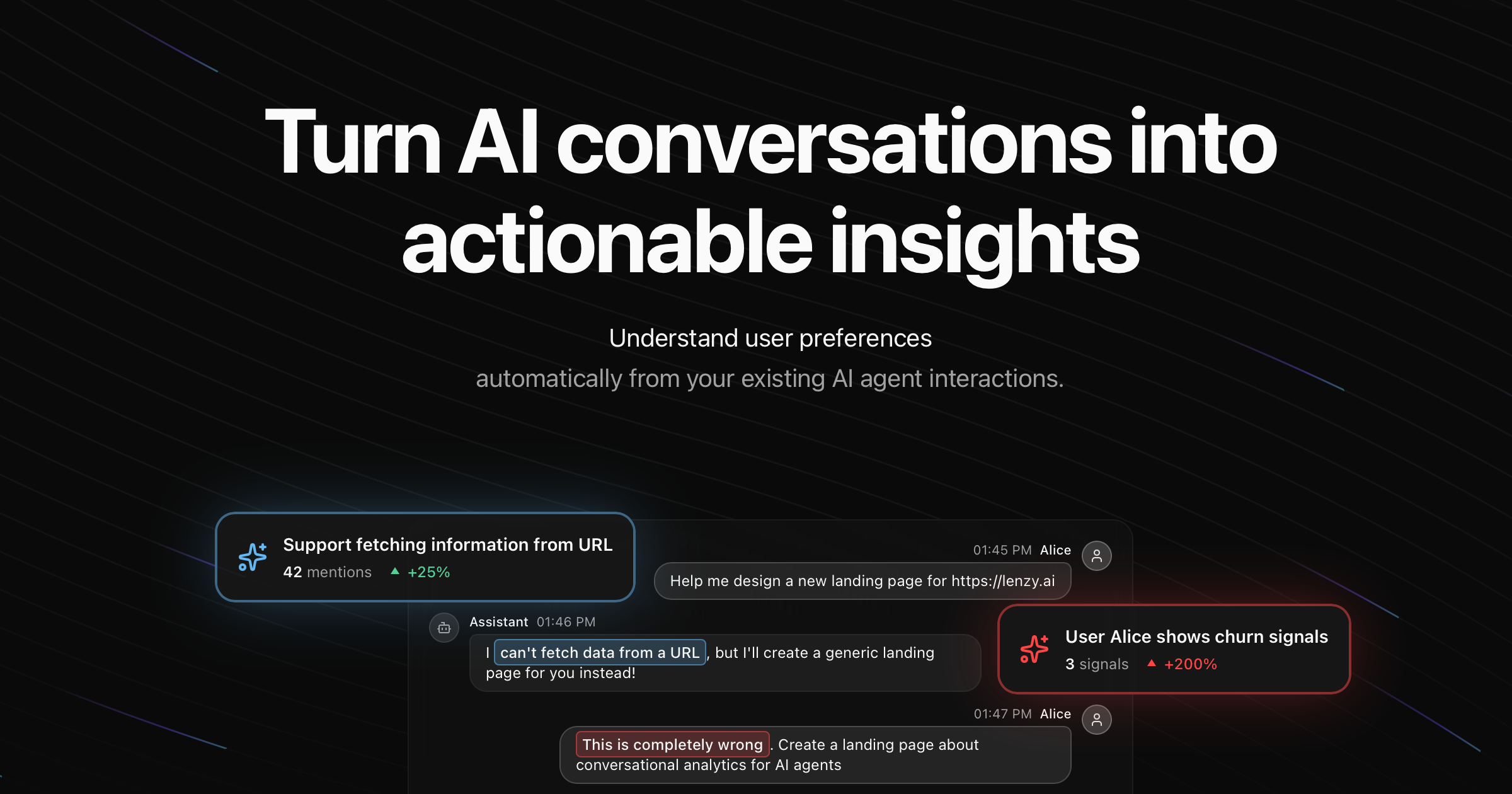 Lenzy - AI Agent Intelligence